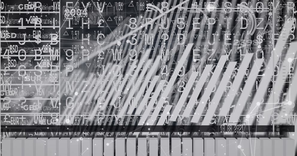 Image of Round Scanner and Interface with Data Processing Against Grey ...