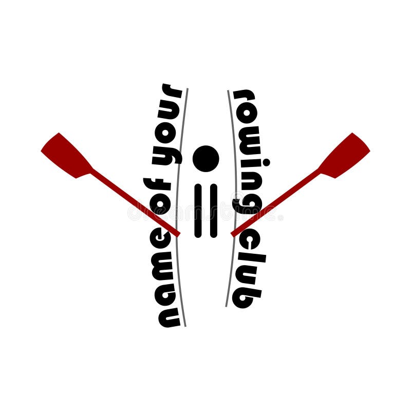 Image rowing sport emblem stock illustration. Illustration of diversion ...