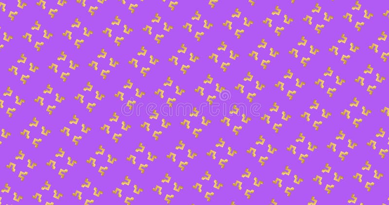 Image of Rows of Pattern Moving on Purple Background Stock Illustration ...