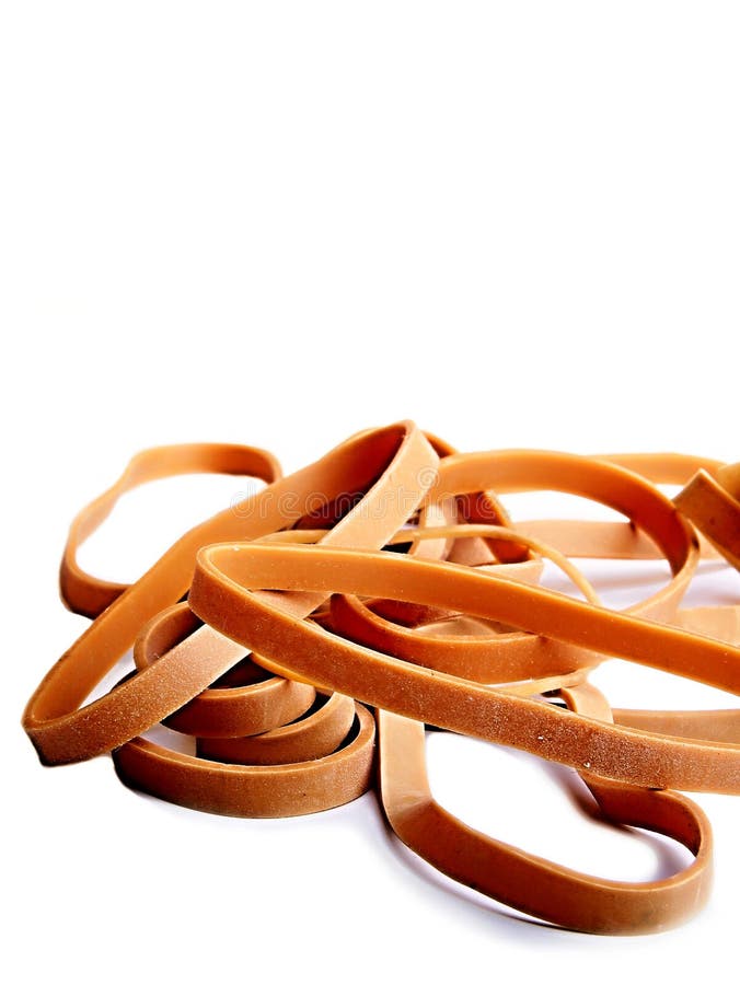 Rubber Bands Sitting on the Table Stock Image - Image of circle ...