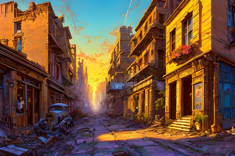 Run Down City Stock Illustrations – 262 Run Down City Stock ...