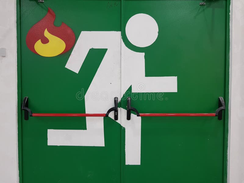 Image of a Running Man at a Fire Escape Stock Photo - Image of white ...
