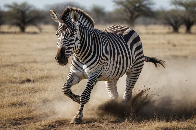 An image of running Zebra stock illustration. Illustration of ...