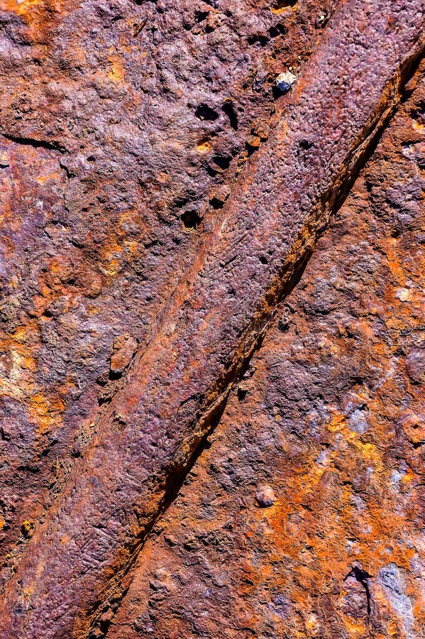 The Image is of a Rusty Metal Object with a Zigzag Pattern Stock Image ...