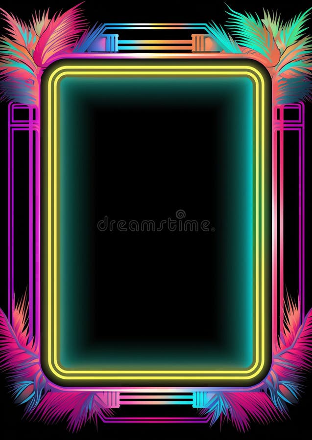 80s Computer Interface Frame 80s Retro Nostalgic Stock Illustration ...