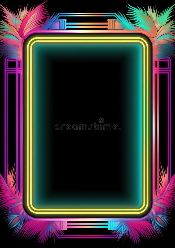 80s Computer Interface Frame 80s Retro Nostalgic Stock Illustration ...