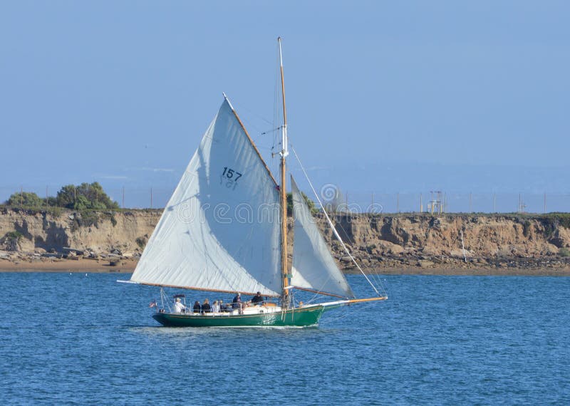 A Side Point of View of a Sailboat Editorial Photography - Image of ...