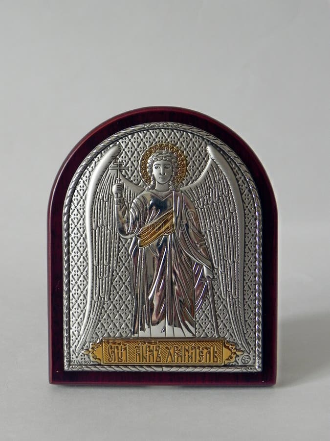 The Image of the Saint in the Picture. Icon in a Beautiful Gift Set ...