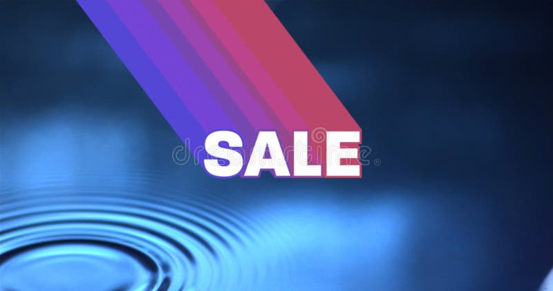 Image of Sales Text Over Water Drop Stock Illustration - Illustration ...