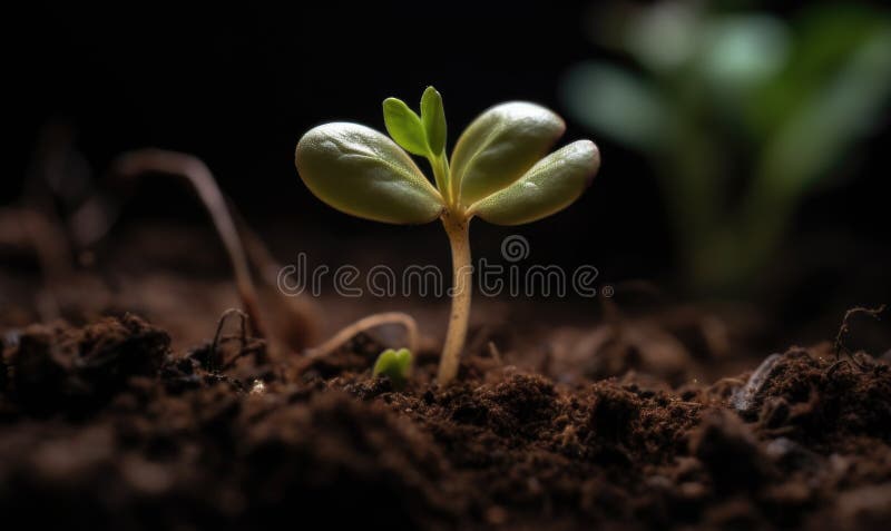 Image of saplings stock illustration. Illustration of spring - 276627939