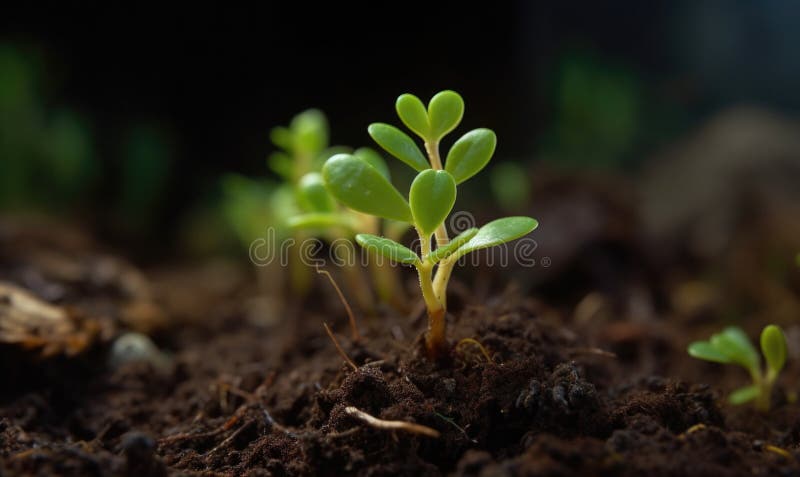 Image of saplings stock illustration. Illustration of vegetation ...