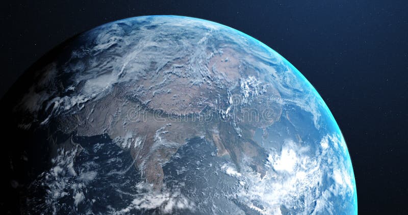 Image of Satellite Photo of Earth Visible from Space Stock Illustration ...