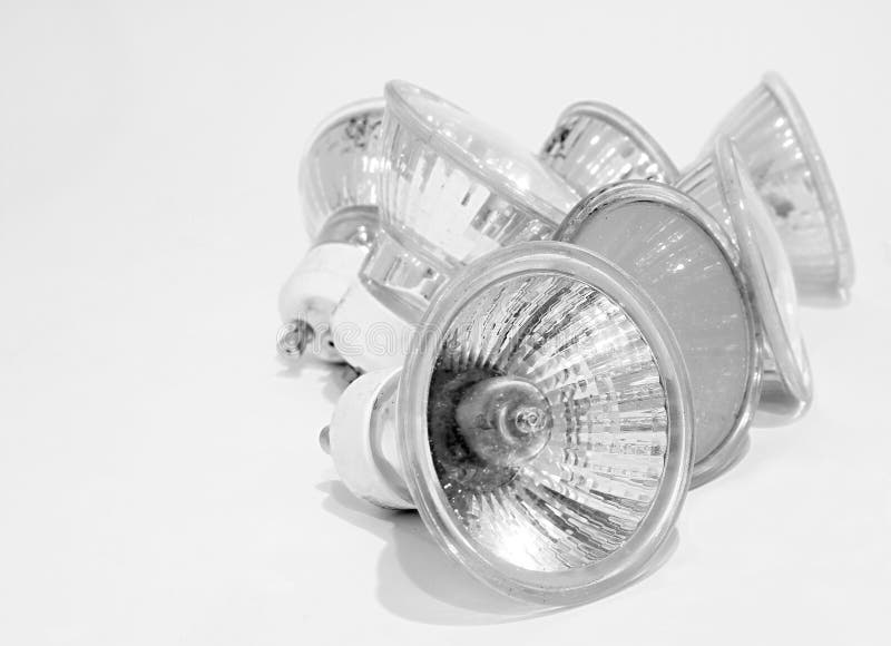 Saving Spotlight Bulbs on a Table Stock Image - Image of modern ...