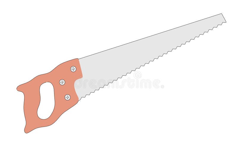 Image of saw stock illustration. Illustration of cartoon - 54723202