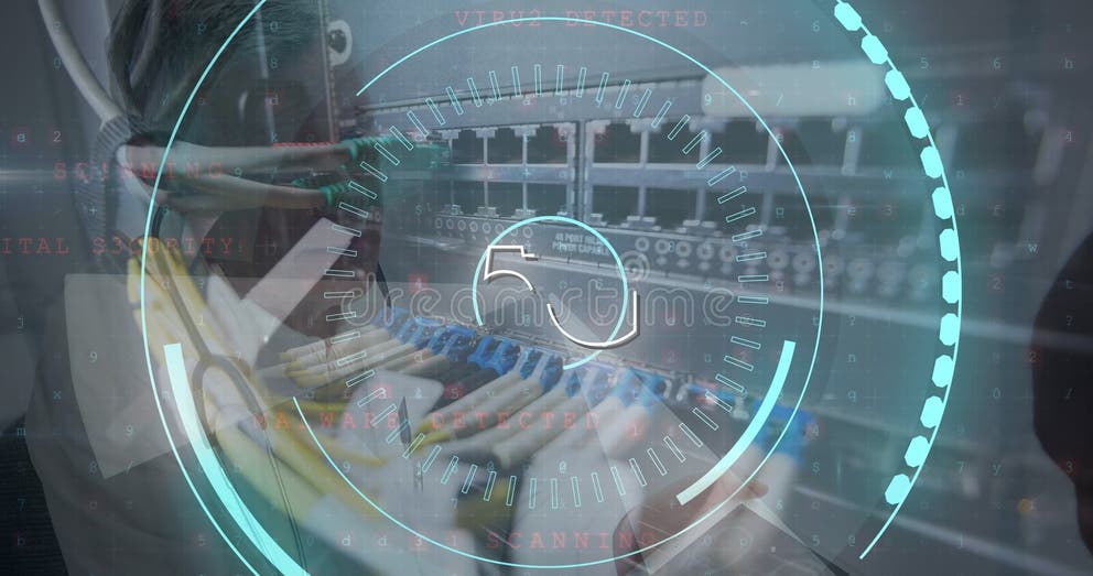 Image of Scan Scope Over Caucasian Doctor T Stock Image - Image of data ...