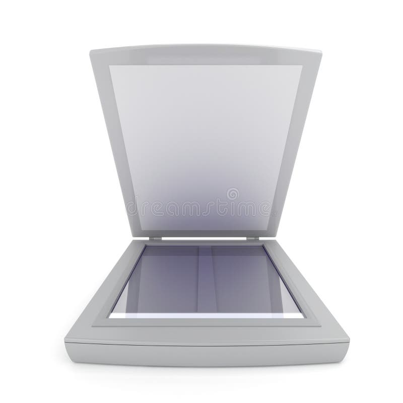 Flatbed scanner stock illustration. Illustration of scanner - 27592236