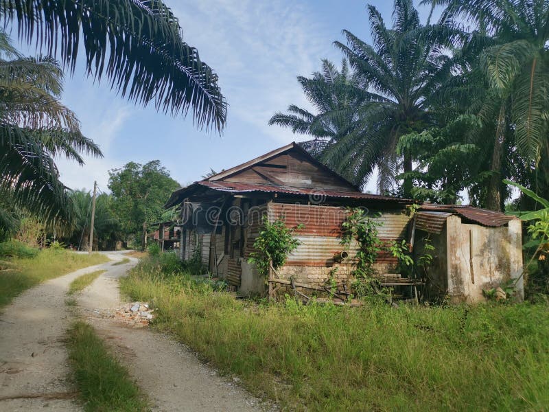Scene of the Exterior Old Abandoned Wooden Building Stock Image - Image ...