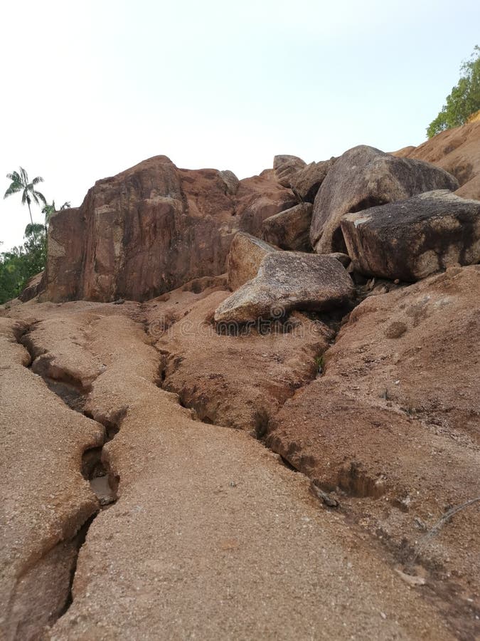 Scene of the Soil Erosion Landscape. Stock Photo - Image of climate ...