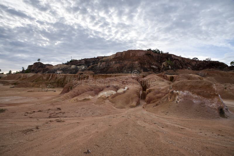 Scene of the Soil Erosion Landscape. Stock Photo - Image of arid, dead ...