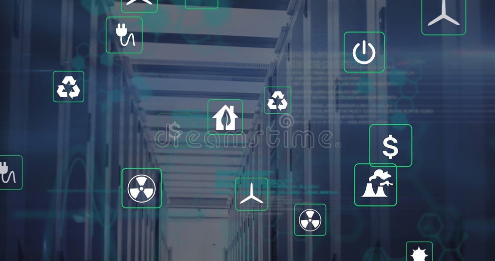 An Image of Scientific Data and Lights Over Servers Stock Image - Image of innovation, digital ...