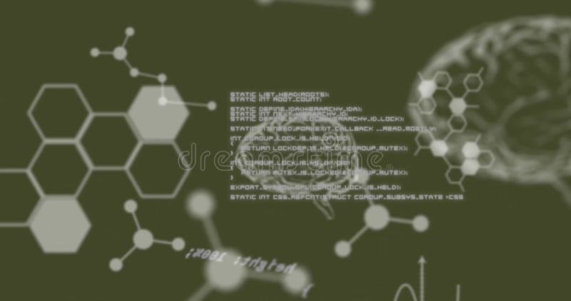 Image of Scientific Data Processing and Human Brains Stock Photo ...