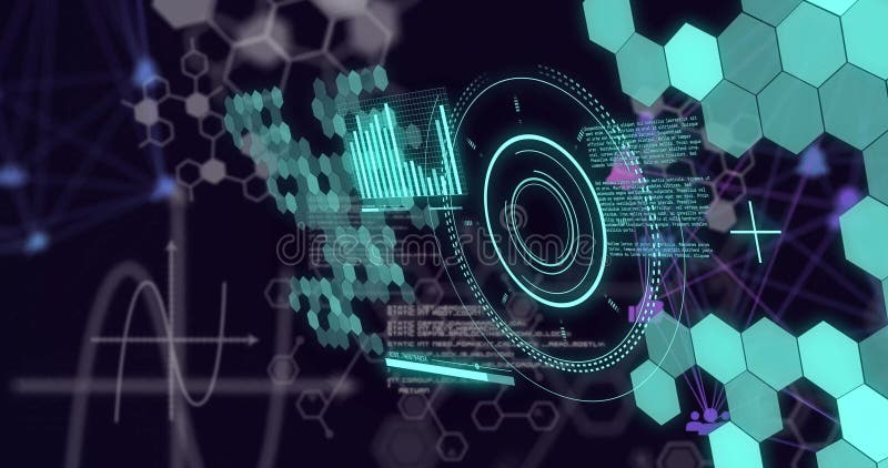 Image of Scientific Data Processing Over Network of Connections Stock ...