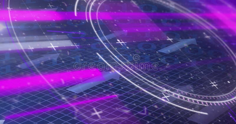 Image of Scope Scanning, Binary Coding and Blue Arrows on Grid ...