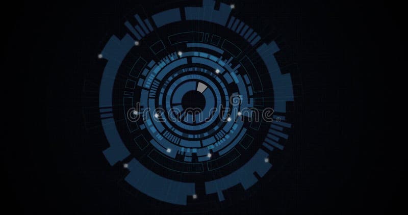 Image of Scope Scanning on Black Background Stock Illustration ...