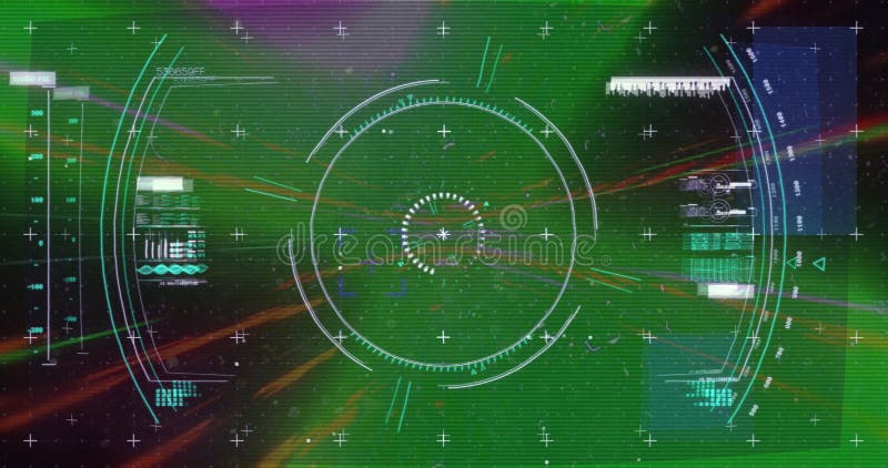 Image of Scope Scanning and Data Processing Stock Illustration - Illustration of data, animation ...
