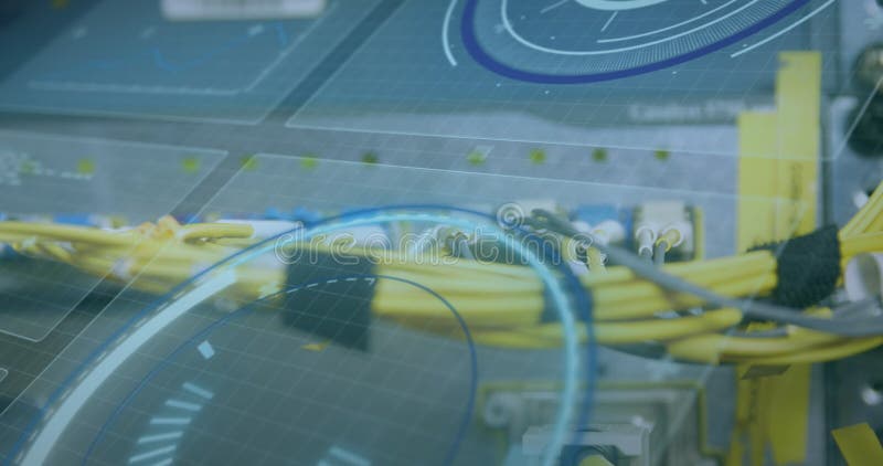 Image of Scope Scanning and Data Processing Over Cables in Computer Server Stock Photo - Image ...