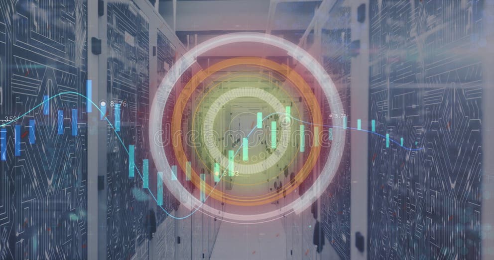 Image of Scope Scanning and Data Processing Over Computer Servers Stock Image - Image of ...