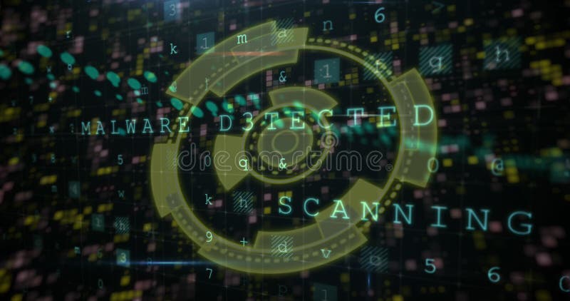 Image of Scope Scanning and Data Processing Over Moving Columns Stock Photo - Image of internet ...