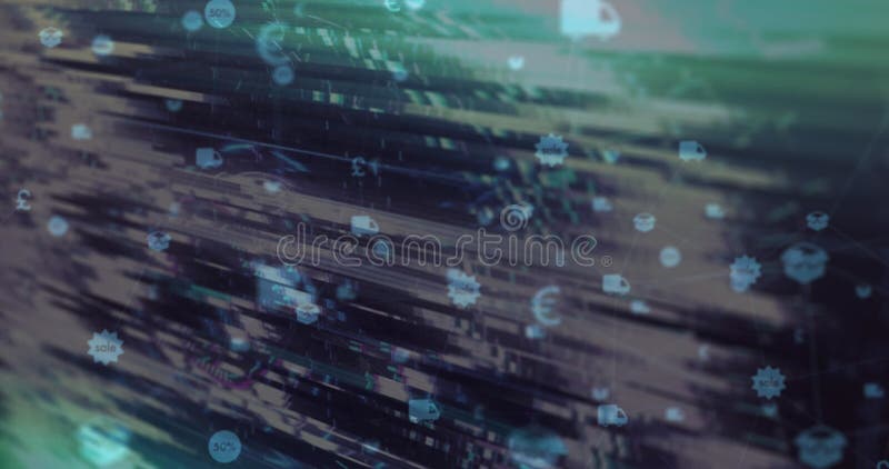 Image of Scope Scanning and Digital Online Icons Stock Illustration ...