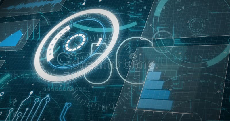 Image of Scope Scanning with 5g Text Over Server Room Stock ...