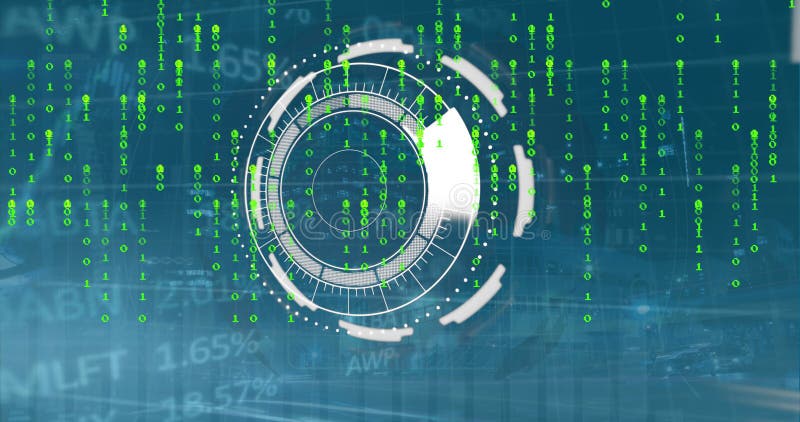 Image of Scope Scanning with Interface, Binary Codes, Graphs Moving ...