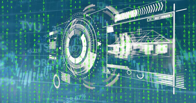 Image of Scope Scanning with Interface, Binary Codes, Graphs Moving ...