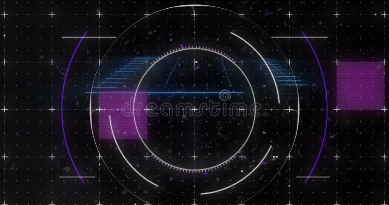 Image of Scope Scanning Numbers Changing and Data Processing Stock ...