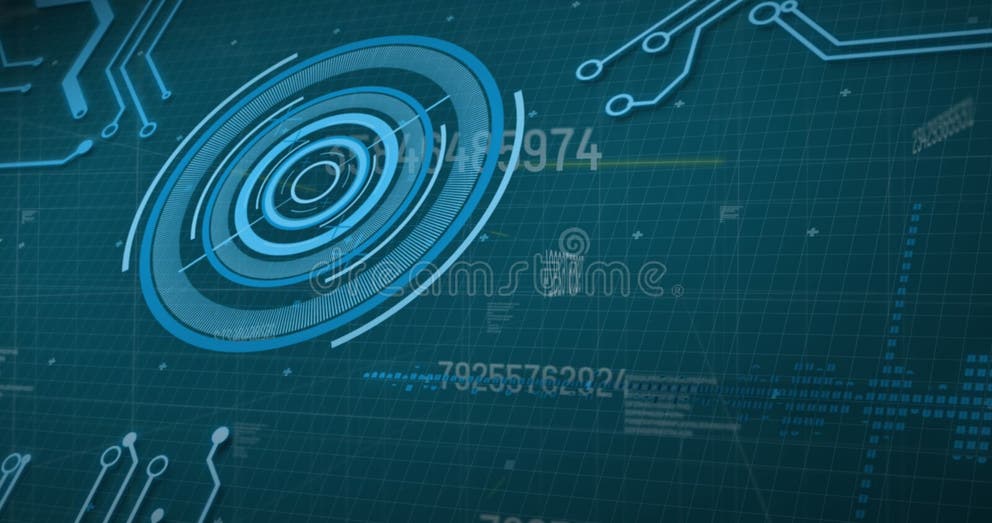 Image of Scope Scanning, Numbers Changing and Data Processing Stock Photo - Image of numbers ...