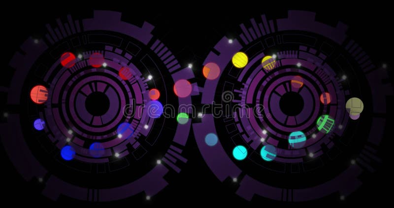 Image of Scope Scanning Over Colourful Dna Strand Stock Illustration ...