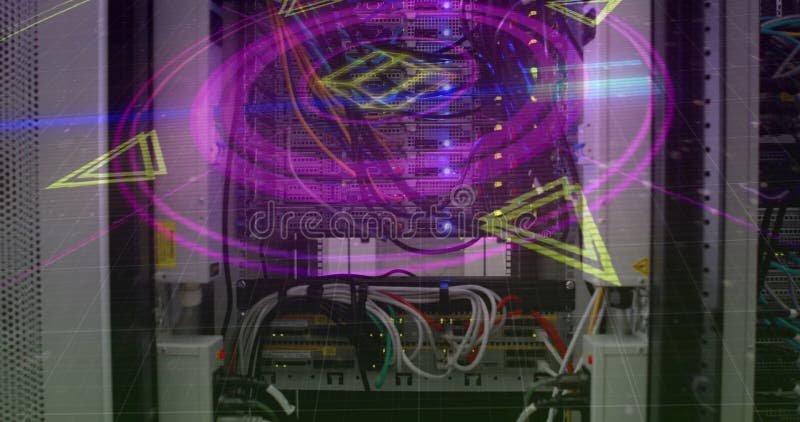 Image of Scope Scanning Over Computer Server Stock Image - Image of ...