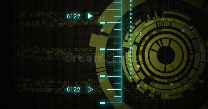 Image of Scope Scanning Over Diagrams and Data Processing Stock Photo ...