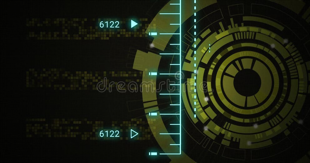 Image of Scope Scanning Over Diagrams and Data Processing Stock Photo ...