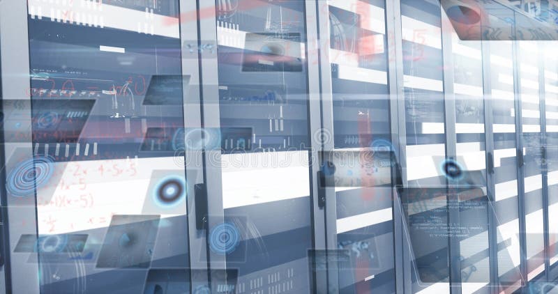 Image of Scope Scanning Over Server Room Stock Image - Image of ...