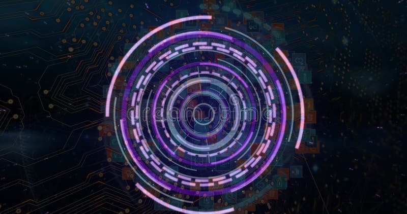 Image of Scope Scanning Over Shapes Stock Photo - Image of network ...