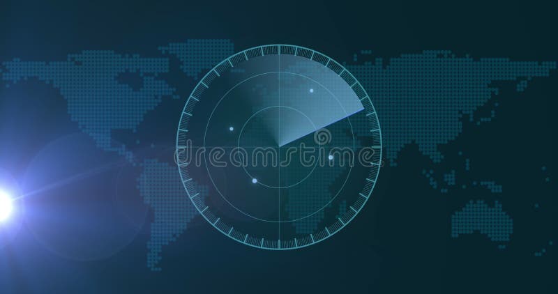 Image of Scope Scanning Over World Map Stock Image - Image of generated ...