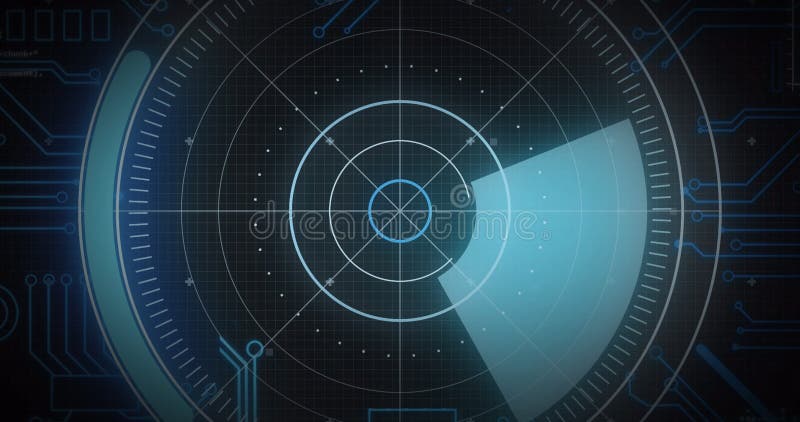 Image of Scope Scanning, Processor Elements and Data Processing Over Grid Stock Illustration ...