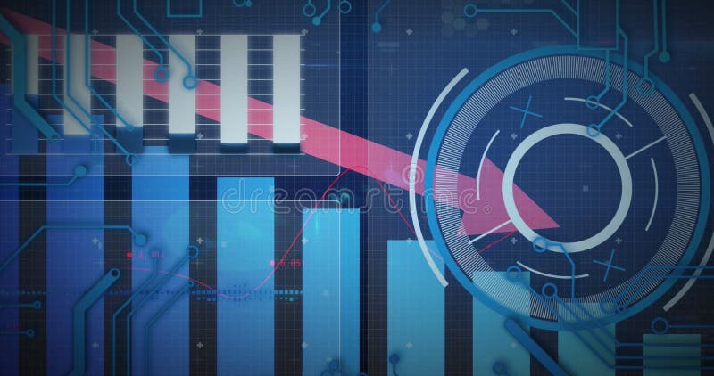 Image of Scope Scanning with Red Arrow and Statistics on Blue ...