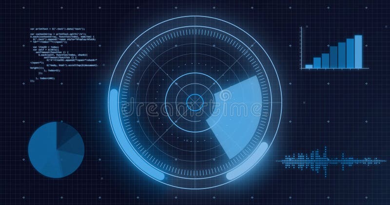 Image of Scope Scanning with Qr Code Over Data Processing Stock ...