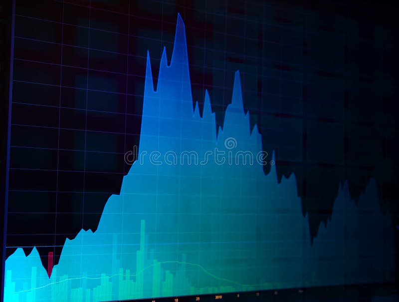 Stock Exchange Data Graph on the Screen. Business Background Stock ...