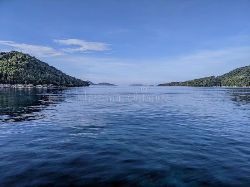 Image of the Sea in the Riau Islands, Indonesia Stock Photo - Image of ...